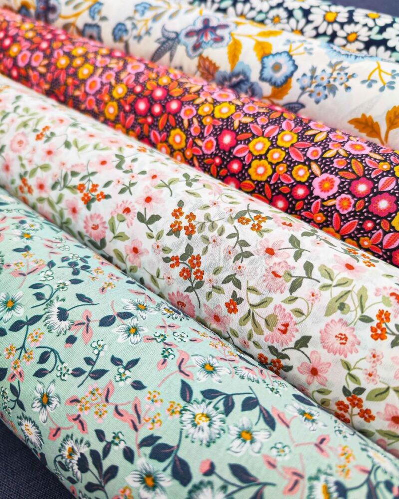 Tissus Cotons Enduits Poppy Fleuris : 5 Motifs - Tissus et Nappes Westeel